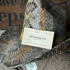 Accessories | Rare Vintage Rattlesnake Hat 7 18 | Poshmark
